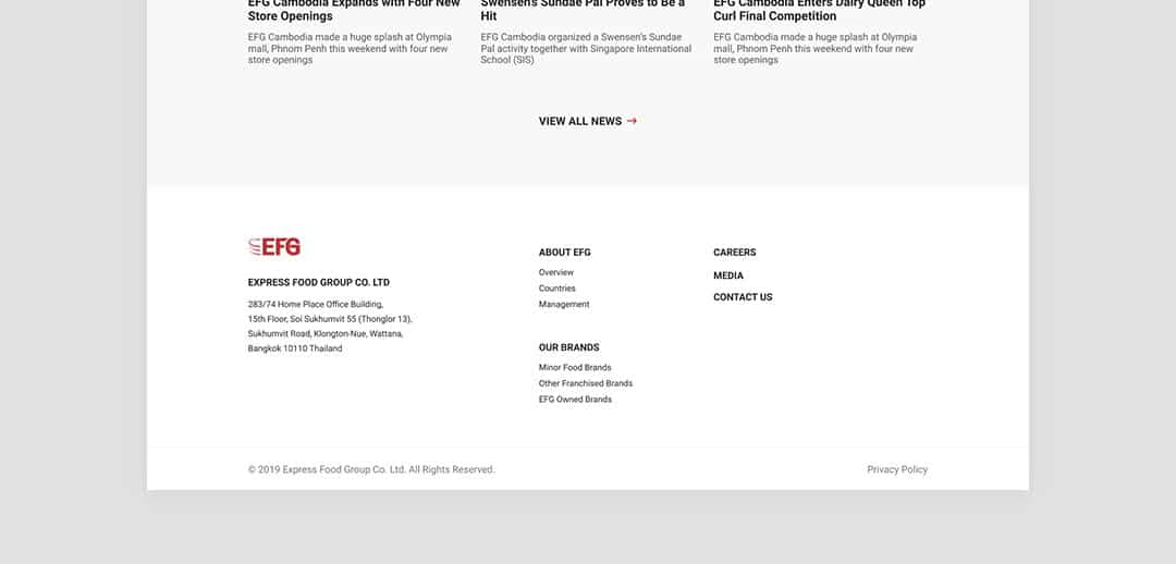 EFG - WordPress & Web design - Lexicon
